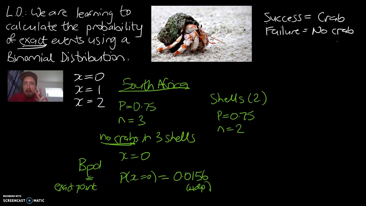 32 Calculating the probability of exact events using a Binomial ...