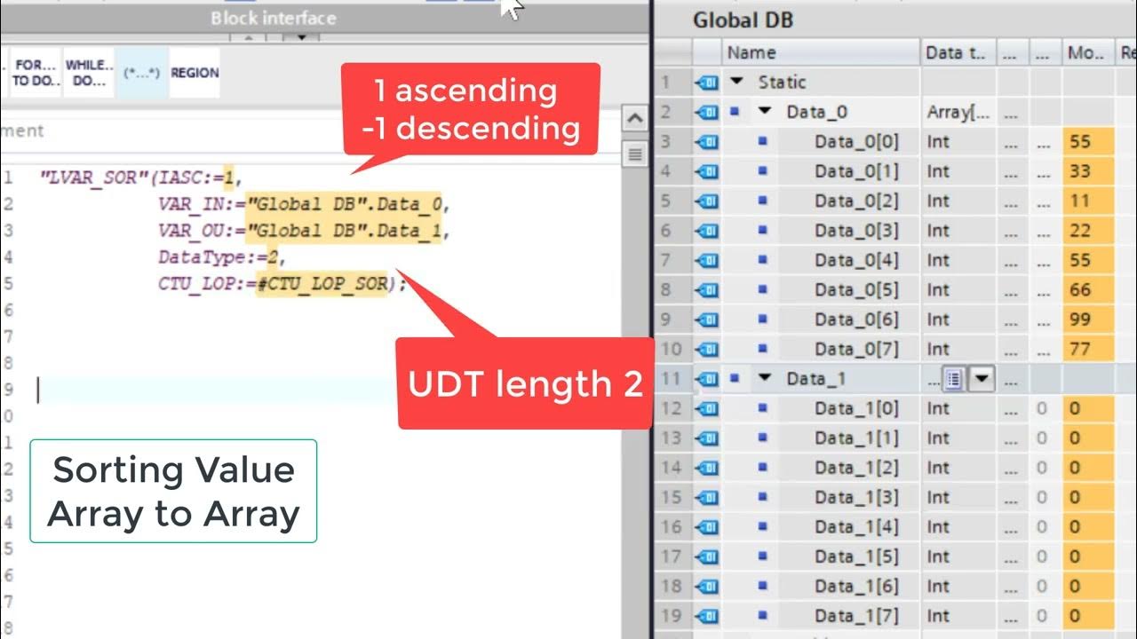 Variant Sorting Value Array to Array - YouTube