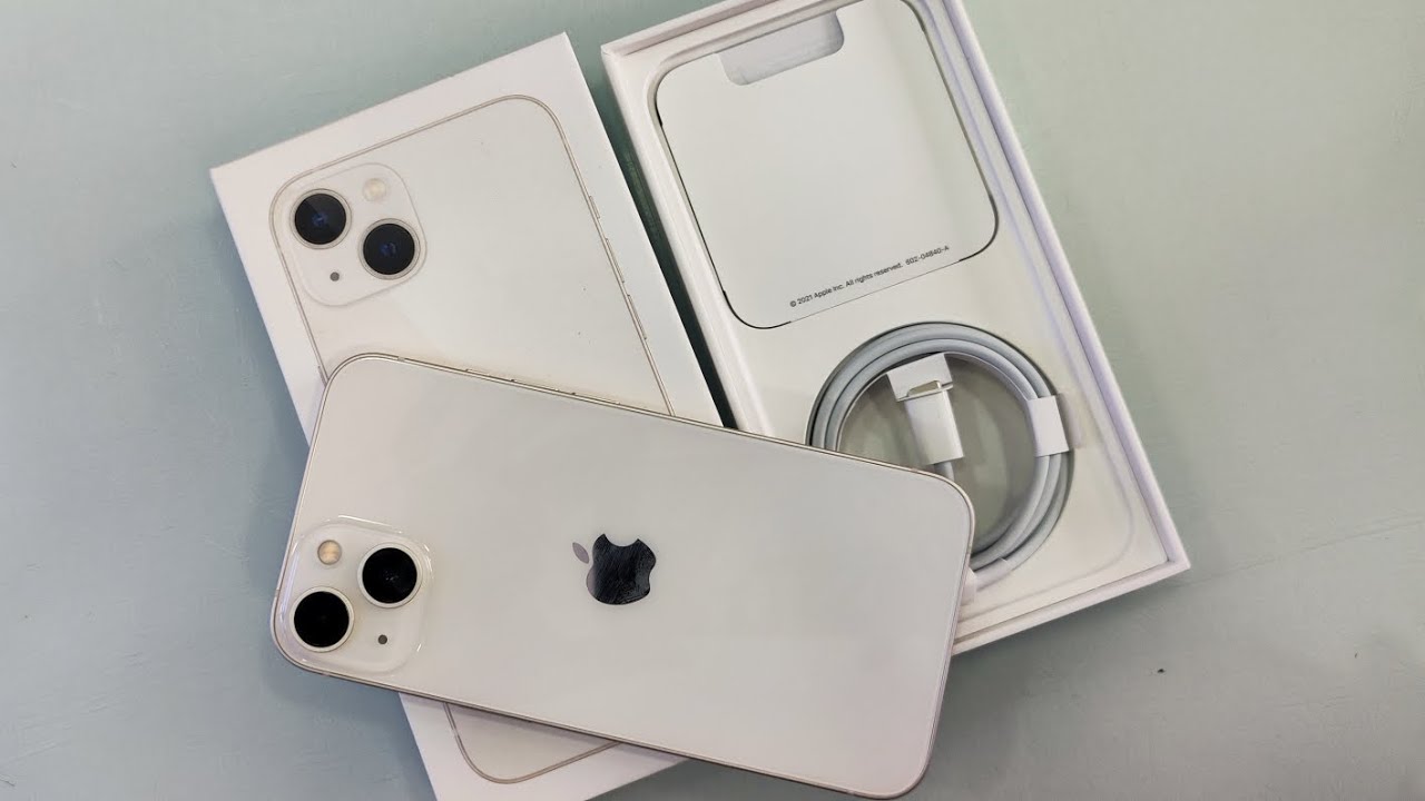 iPhone 13 128GB Starlight Colour Unboxing - YouTube