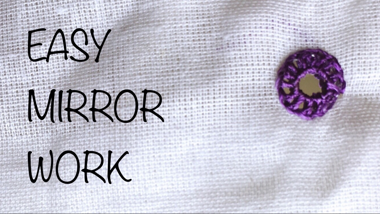 EASY MIRROR WORK | Round shape |Lawanprakash - YouTube