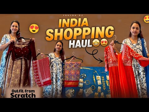  India Shopping Haul 🇮🇳 | Sarees, Dresses, Kids Clothes & Shoes | India to USA 🇺🇸 Shopping