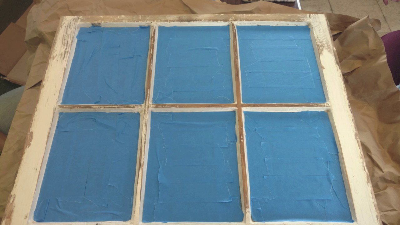 DIY: Old Window to Picture Frame - YouTube