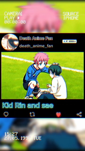 Kid Rin and sae ️ ️ || blue lock season 2 episode 9 #short #bluelock # ...