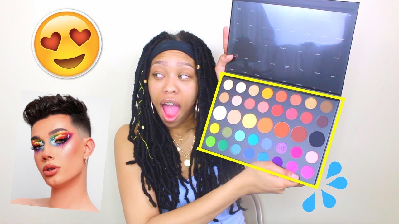UNBOXING THE JAMES CHARLES X MORPHE PALETTE! (super shook) - YouTube