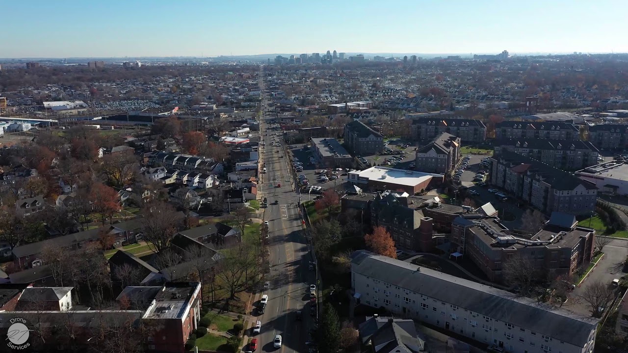 Aerial View of Bloomfield Ave, Bloomfield NJ - YouTube