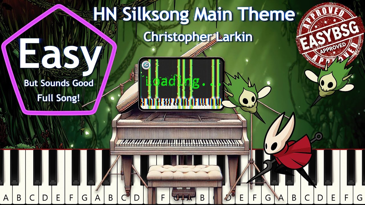 Silksong Theme – Hollow Knight | Easy Piano Tutorial (Full EBSG version ...