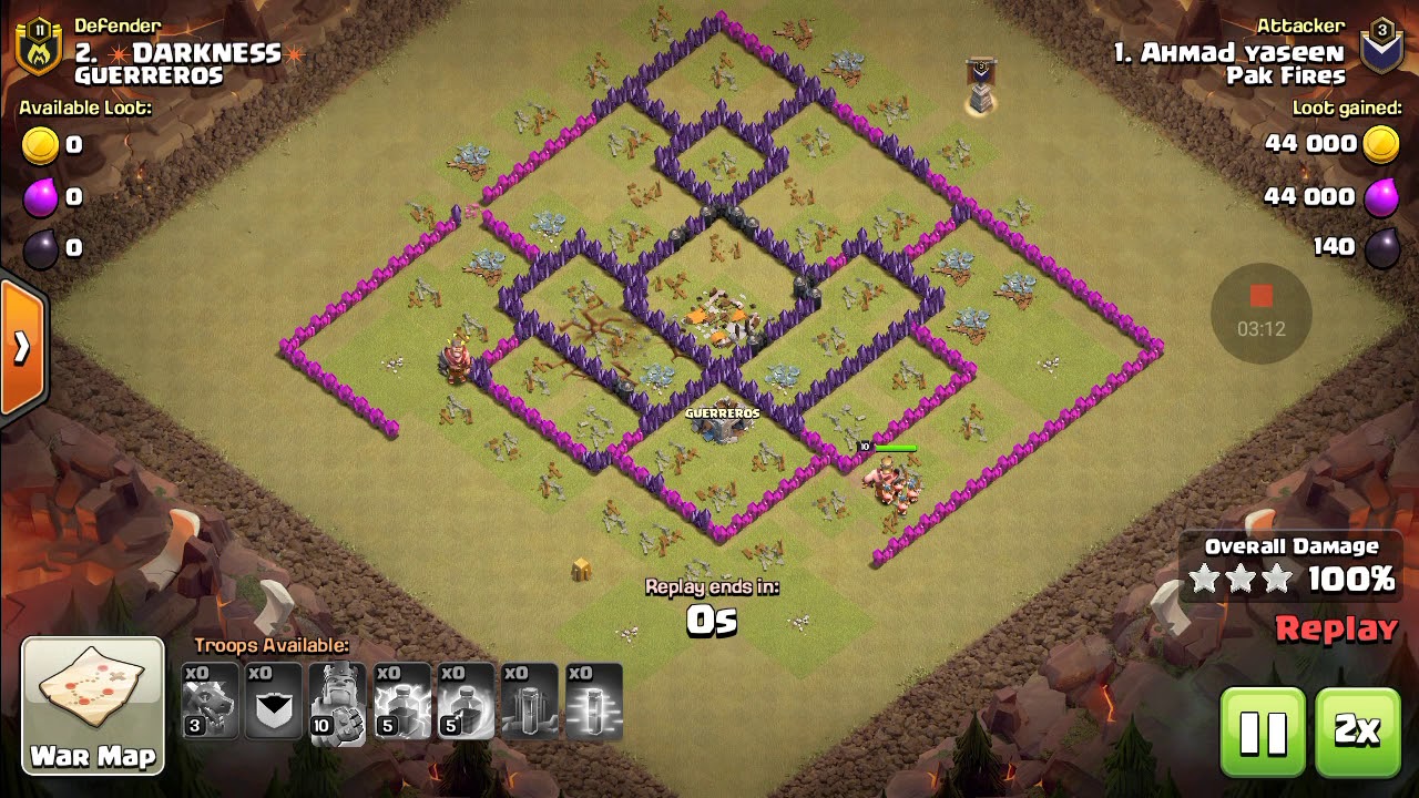 Th8 and th7 attack strategy in war - YouTube