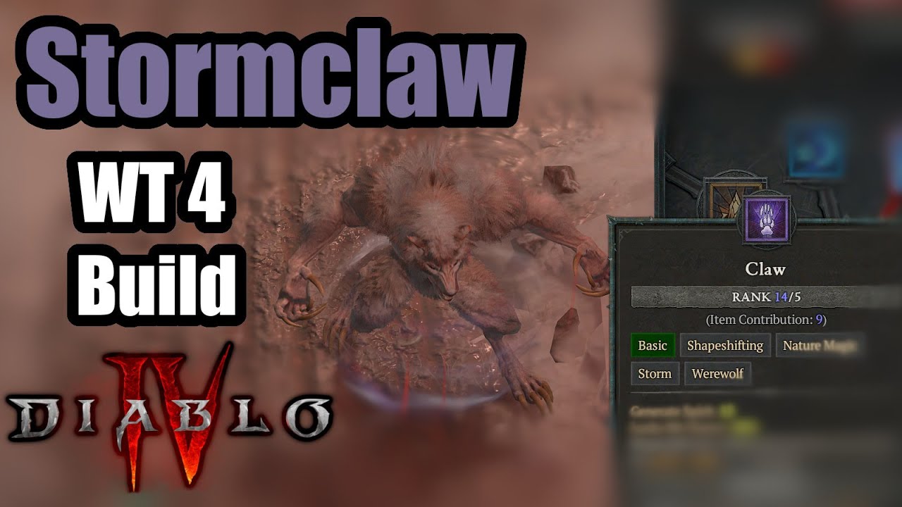 Stormclaw Druid Build - Basic Attack Machine - Diablo 4 - YouTube