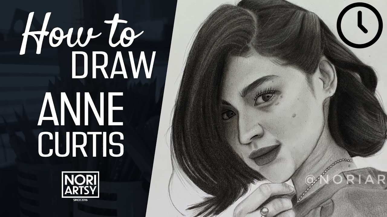 How to Draw Portraits | Anne Curtis Timelapse | NoriArtsy - YouTube