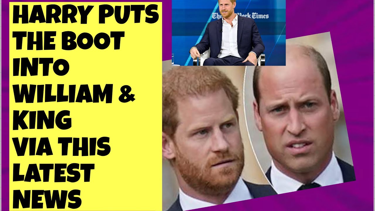 HARRY STICKS THE BOOT INTRO WILLIAM ON THE WORLD;S STAGE VIA THIS # ...