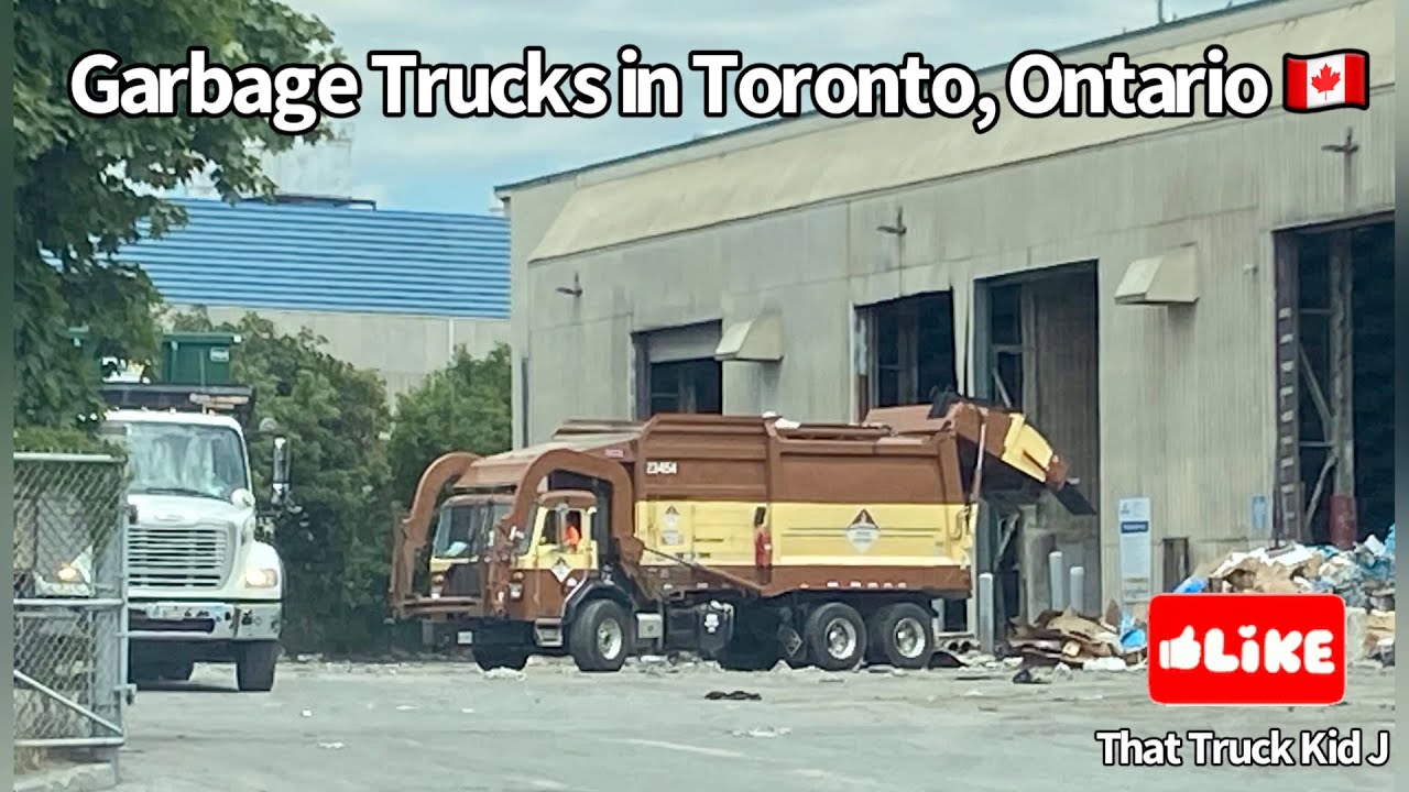 Canada Garbage Trucks Spotting in Toronto, Ontario - YouTube