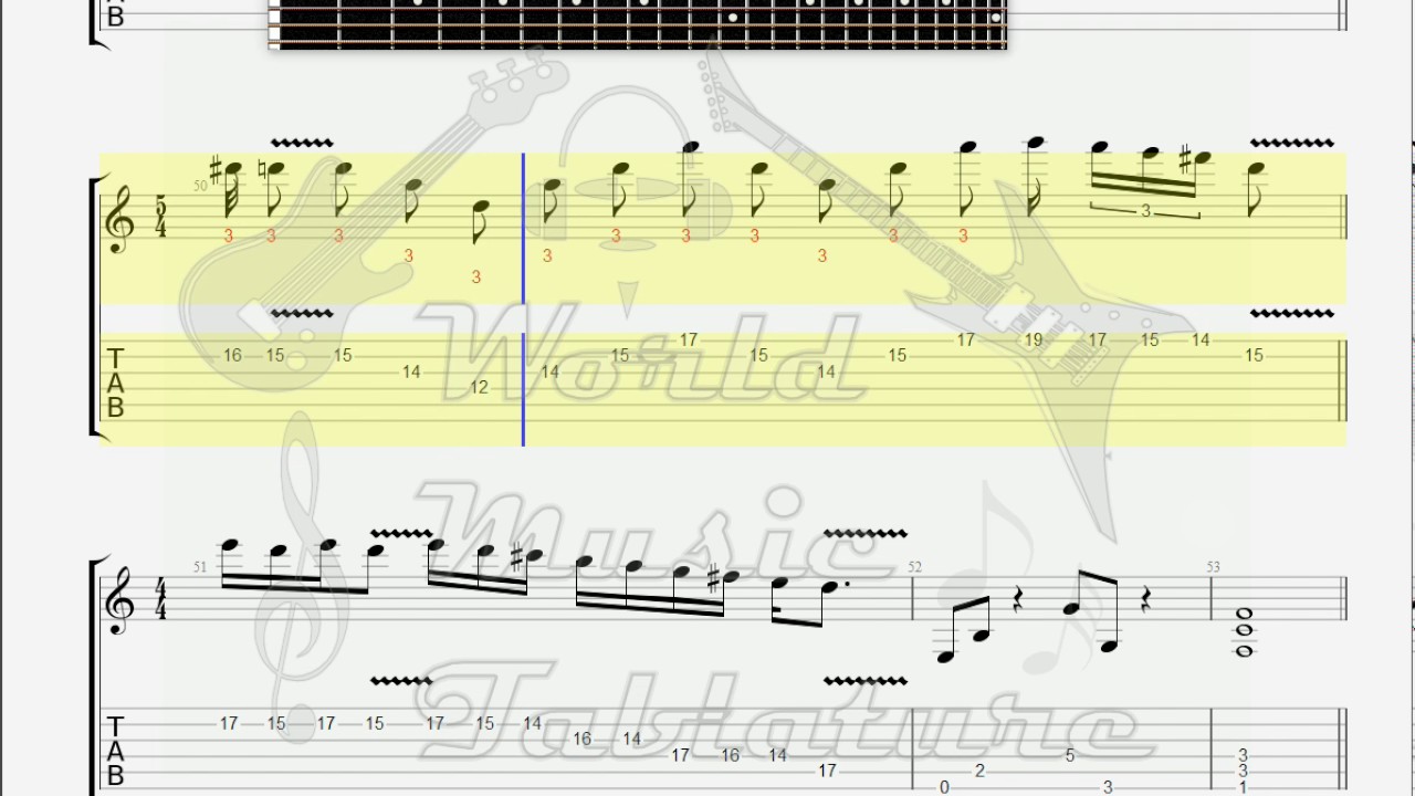 Death Symbolic GUITAR 2 TAB - YouTube