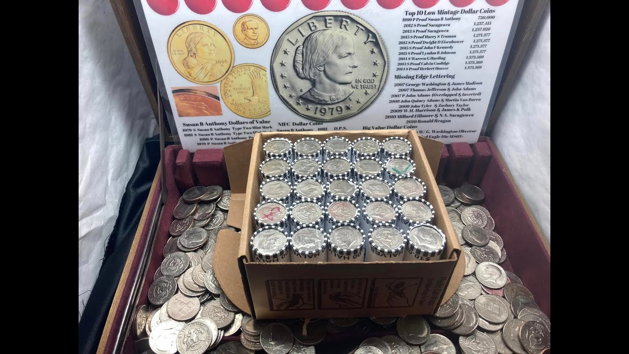 COIN ROLL HUNTING $500 Bank BOX Half Dollar HUNT For SILVER! - YouTube