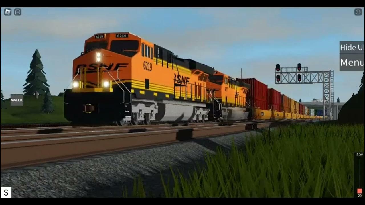 Monster CN Tanker Meets BNSF Massive Intermodal Railfan (Train Simulator : Beta) - YouTube