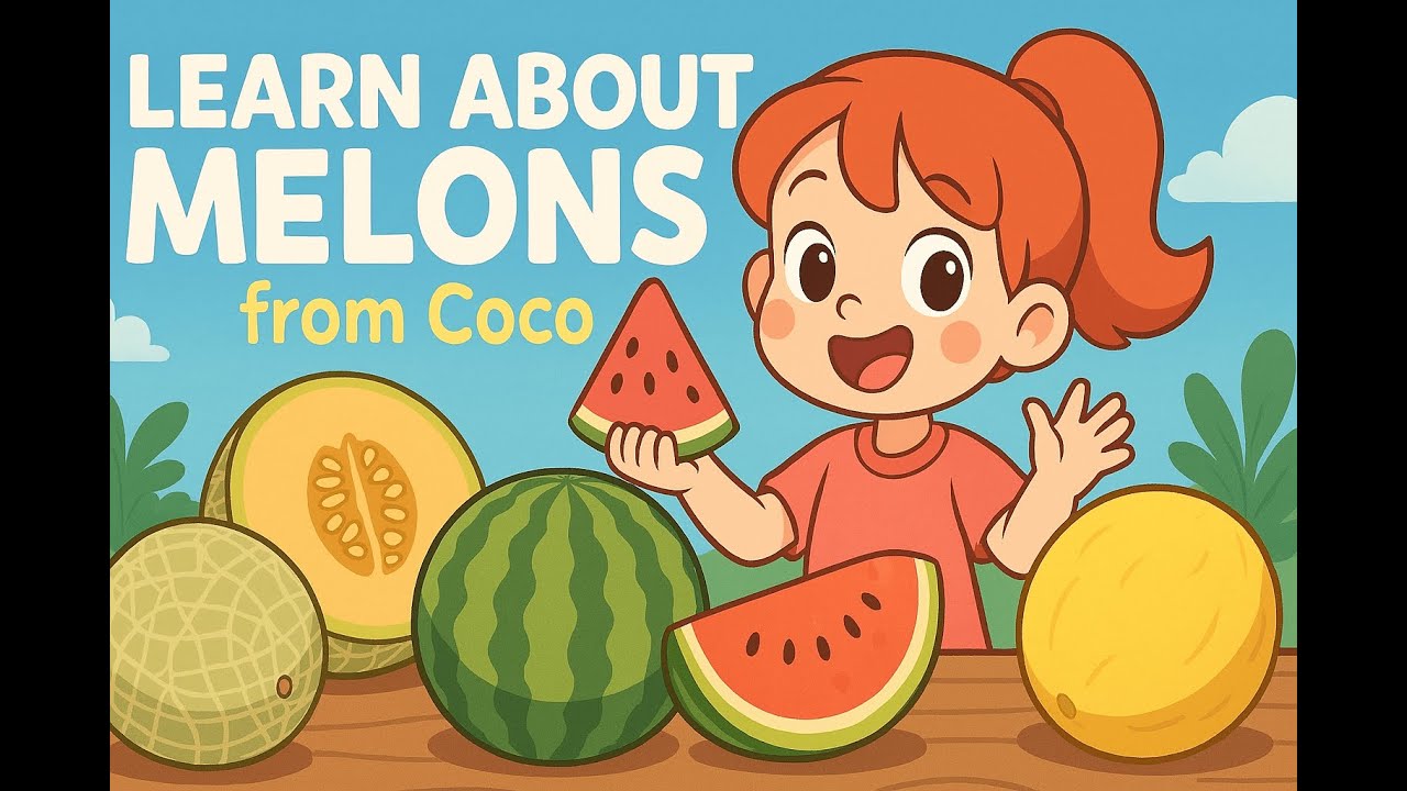Learn About Melons with Coco - #melons #learnfruitnames #learnwithcoco ...