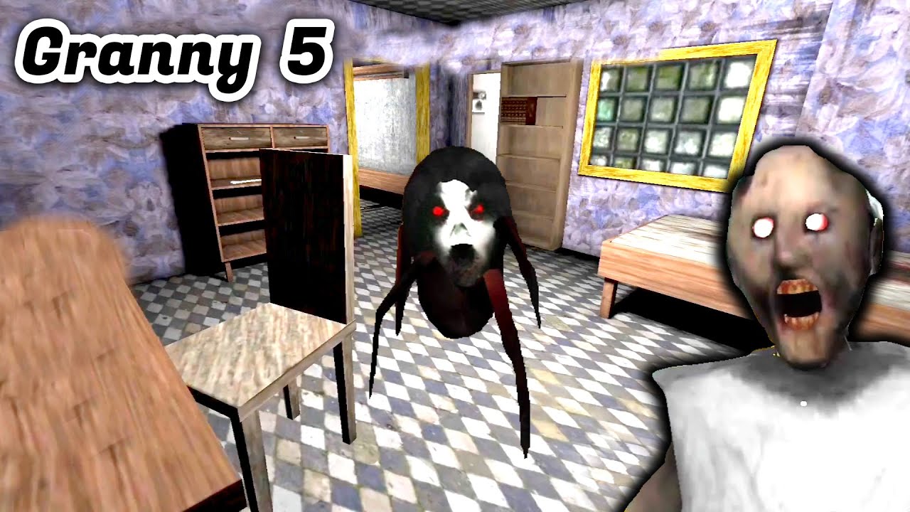 Granny V1.8 With Granny 5 Atmosphere + Slendrina Spider Mom - YouTube
