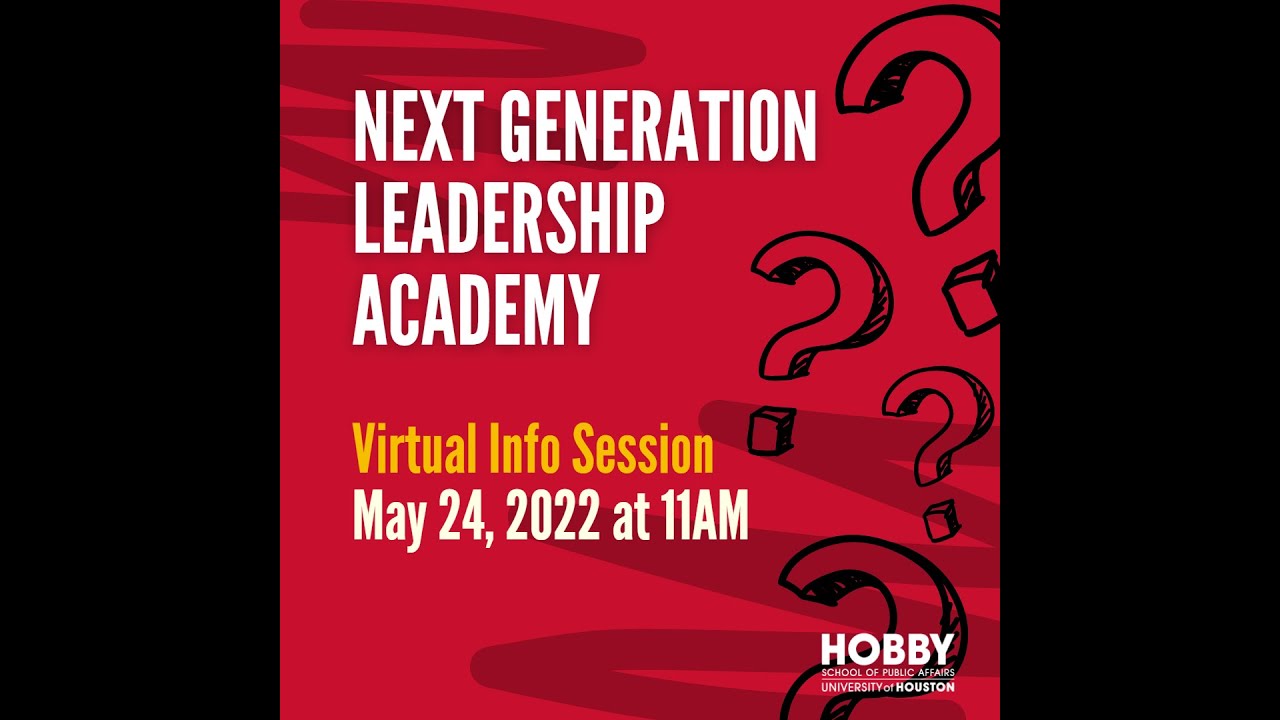 Next Generation Leadership Academy - Information Session May 2022 - YouTube
