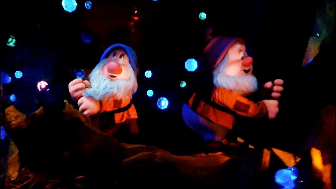 Complete Seven Dwarfs Mine Train POV front and back ride-through at ...