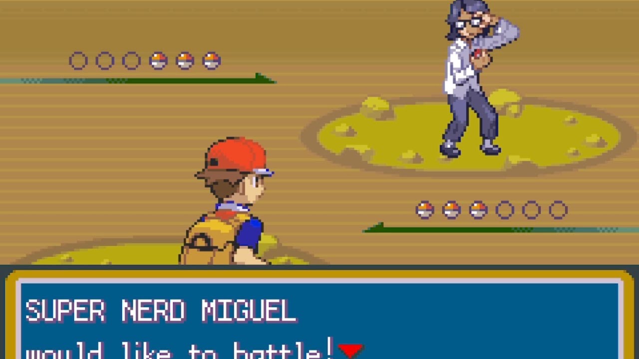 Pokémon Astral Red v1.2 (Level Cap Rule) - VS. Super Nerd Miguel (Win ...