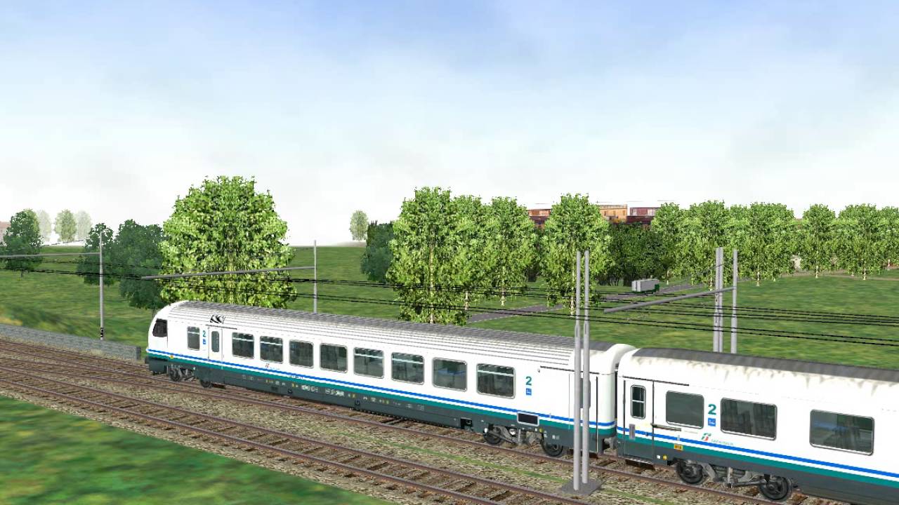 Open Rails: locomotiva elettrica E444r 027: titolare di un InterCity ...