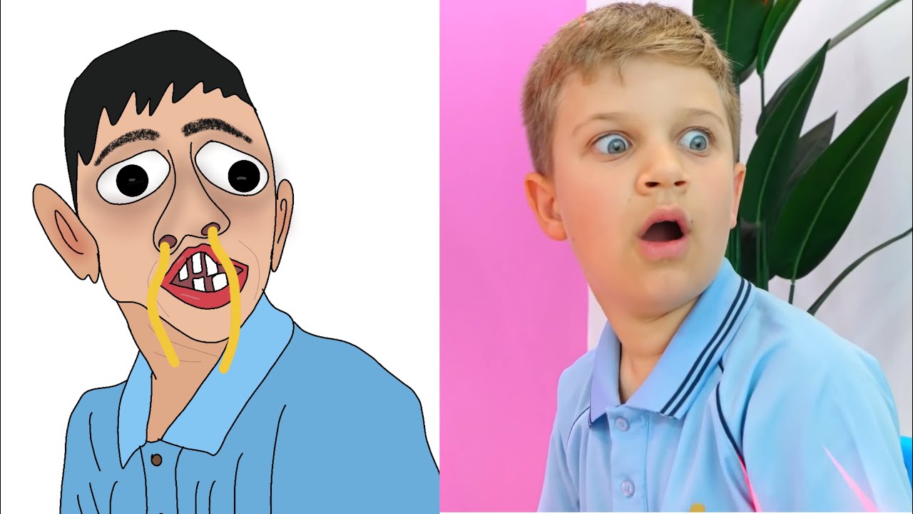Diana and Roma study Human Body Organs in the School Funny Drawing Meme ...