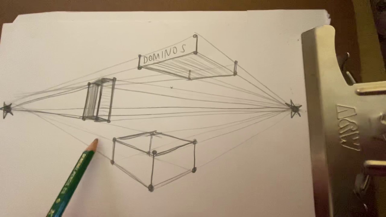2point perspective— overlap, stack, intersect - YouTube