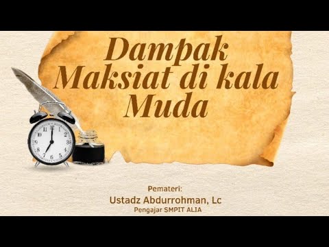 Kajian Islam SMP IT Alia Tangerang | Ust. Abdurrahman, Lc | Dampak ...