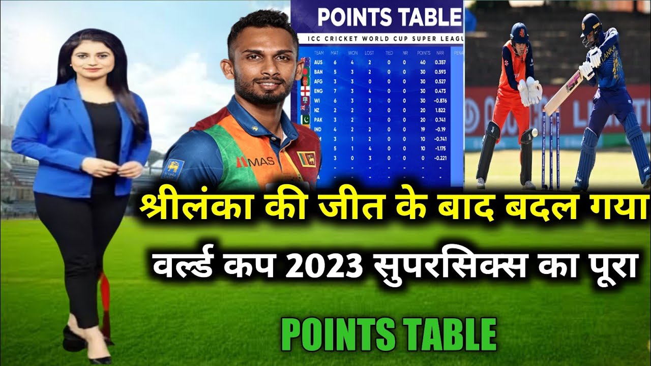 World Cup Qualifier 2023 Points Table | SL vs NED After Match Points ...