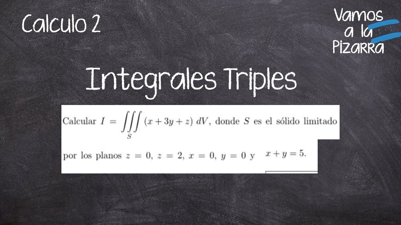 Integral Triple sobre un Volumen z=0, z=2, x=0 ,y=0 , x+y=5 - YouTube