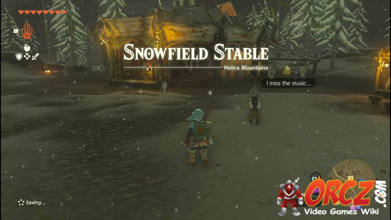 Legend of Zelda: Tears of the Kingdom Snowfield Stable Well Gameplay ...