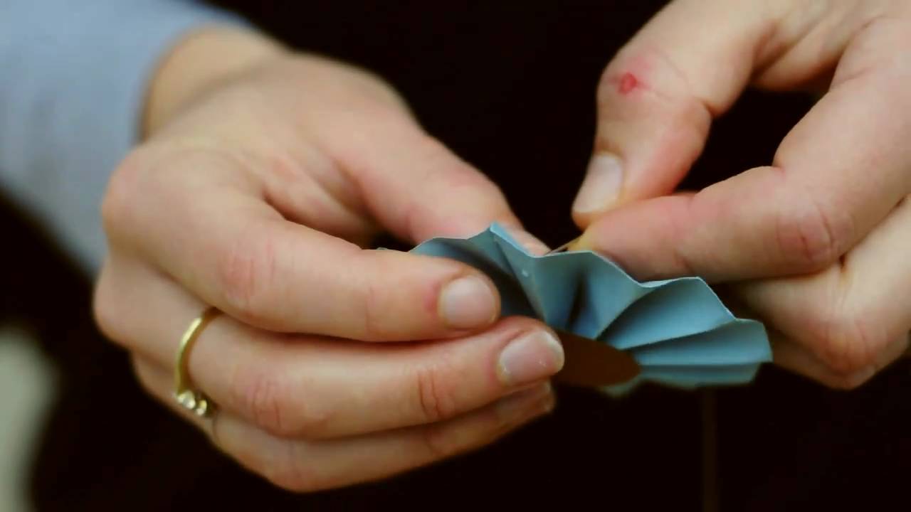 How to make a Rosette decoration from paper - YouTube