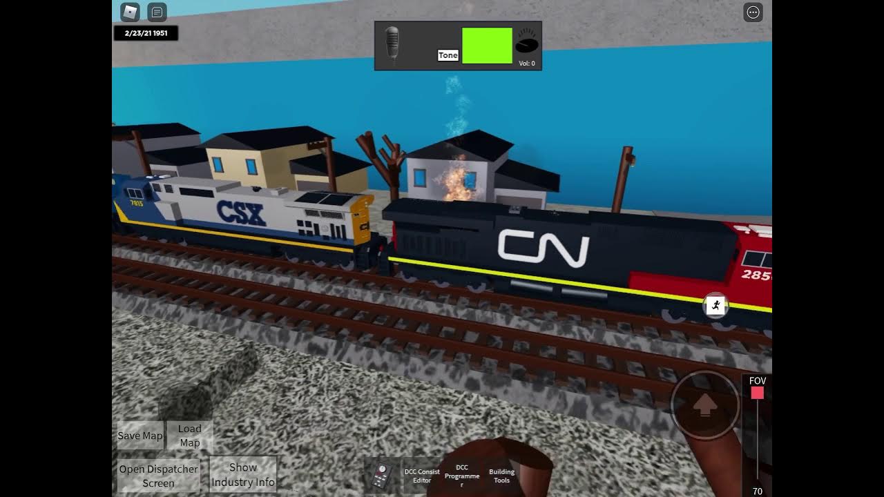 CN 2462 Blue Devil Hits Car at Glendale OH - YouTube