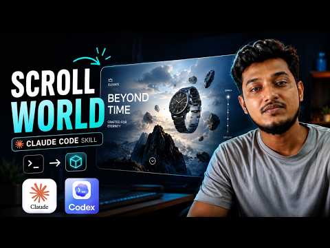 Scroll World : This FR*EE Claude Code/Codex Skill Builds 3D Scroll Websites Using AI