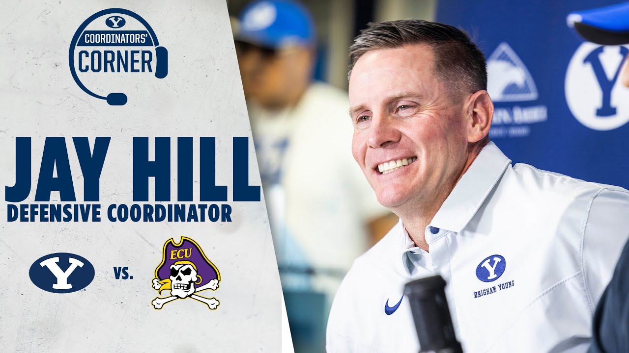 Defensive Coordinator Jay Hill breaks down BYU’s first Road Win against ECU | BYUtv - YouTube