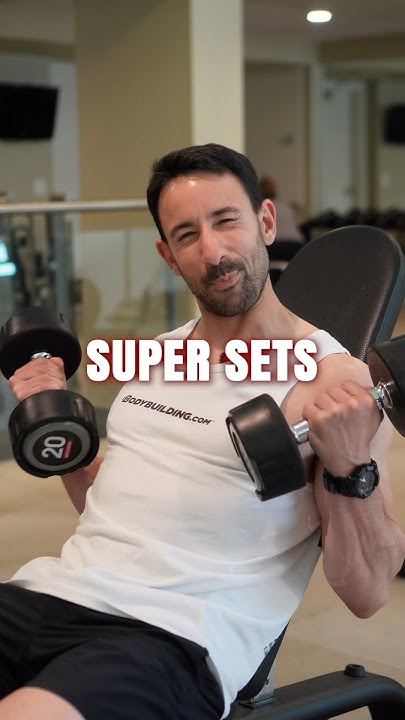 Supersets can make your workouts short and effective #superset #bodybuilding #weightlifting ...