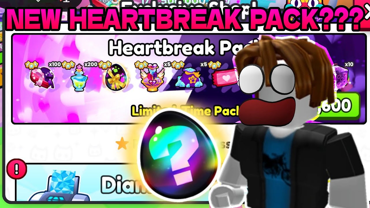 I BOUGHT 2 OF THE NEW HEARTBREAK PACK AND HATCHED THIS??? (Huge Pet ...