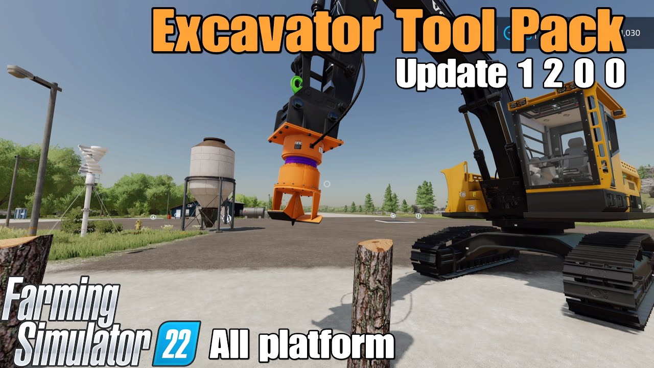 Excavator Tool Pack /FS22 UPDATE for all platforms - YouTube