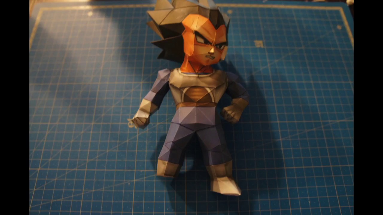 PAPERCRAFT BUU, VEGETA, CELL (CHIBIS) DRAGON BALL - STOP MOTION - YouTube