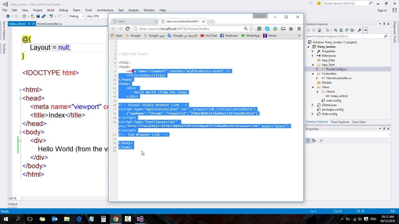 3 Asp Net Mvc Course Your First Mvc Application Understanding Routes Creating And Rendering A 7641