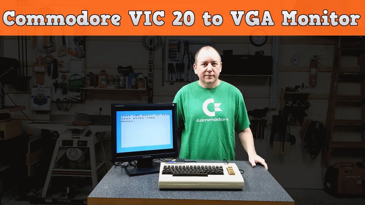 How to Connect Commodore VIC 20 to VGA Monitor - YouTube