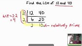 Finding the LCM using the "Ladder" Method - YouTube