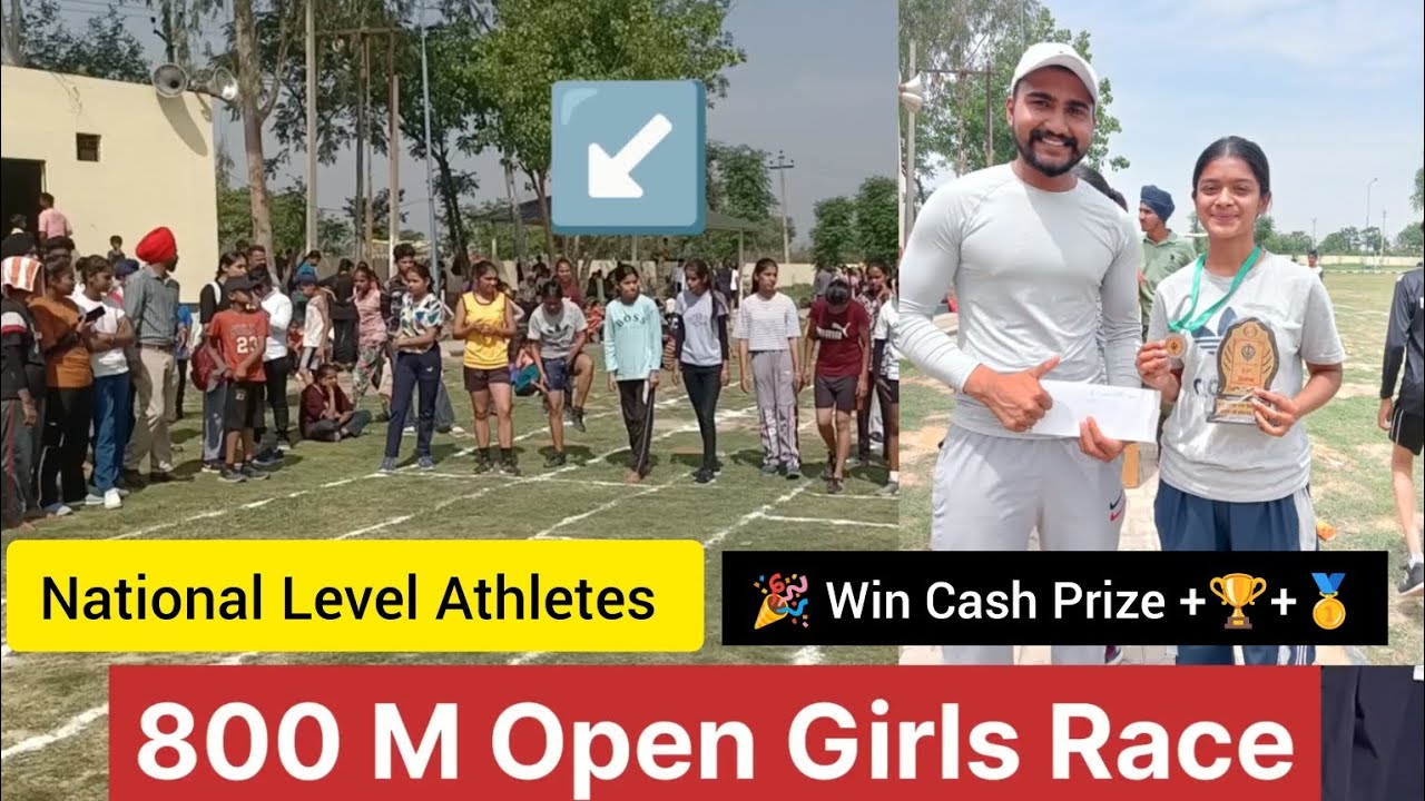 Girls 800M Open Race/Participate National Level Athletes #running# ...