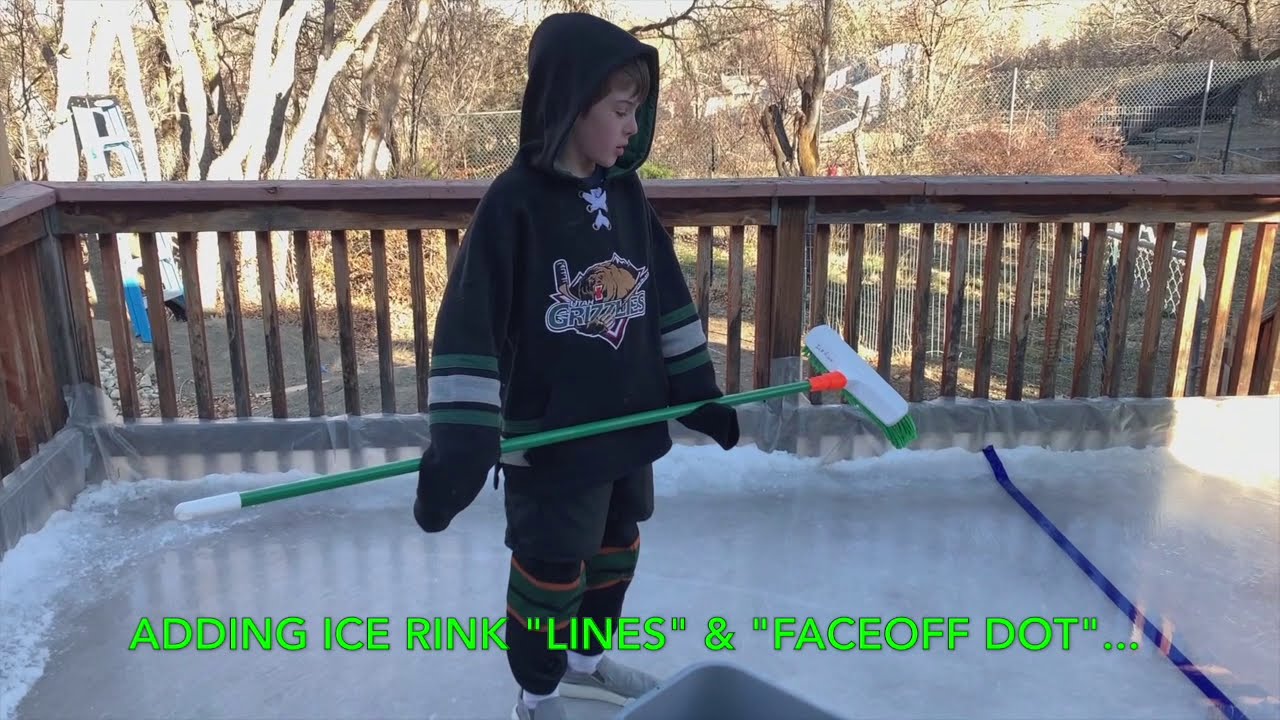 ADDING LINES & FACE OFF DOT - SOARING2REALITY #ODR OUR OUTDOOR RINK ...