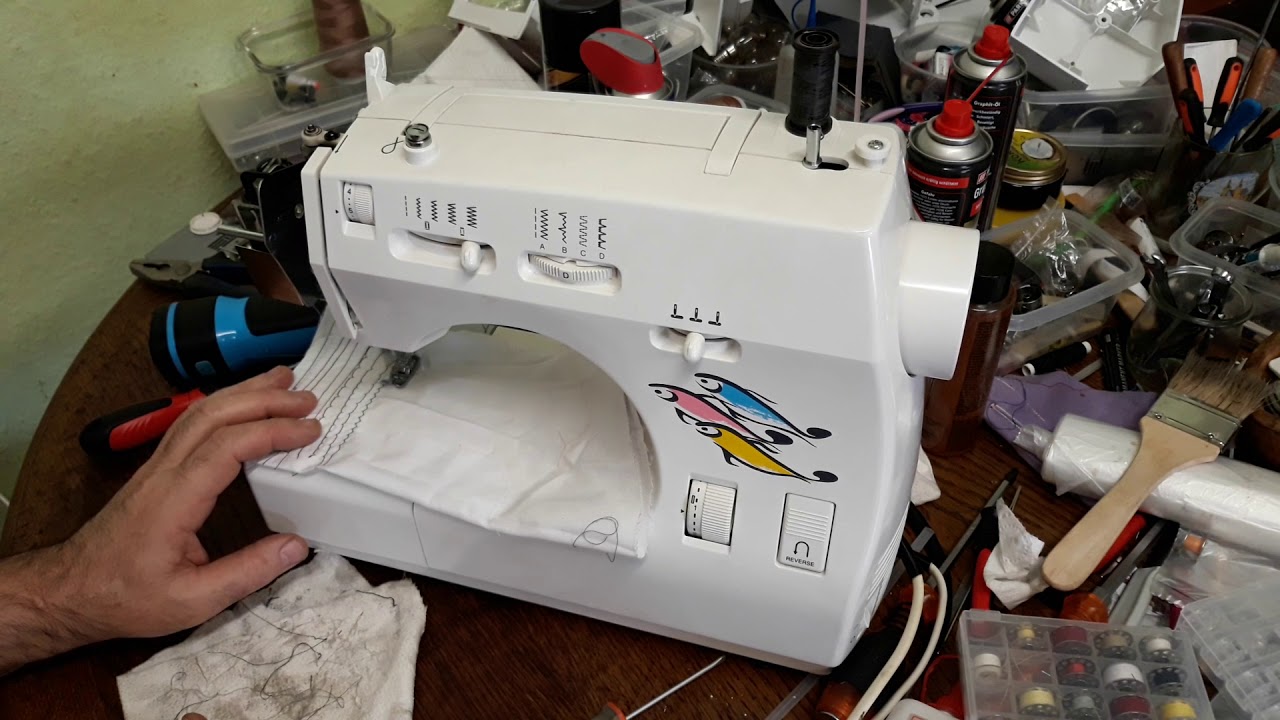 Singer Nähmaschine - Modell 345 - Alle Sticharten probiere - تجريب ...