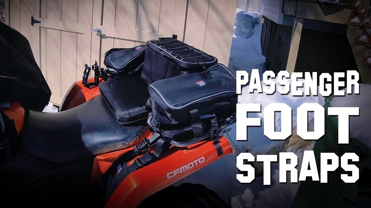 Kemimoto ATV Foot Straps, First Look and Install on Our CFMoto - YouTube