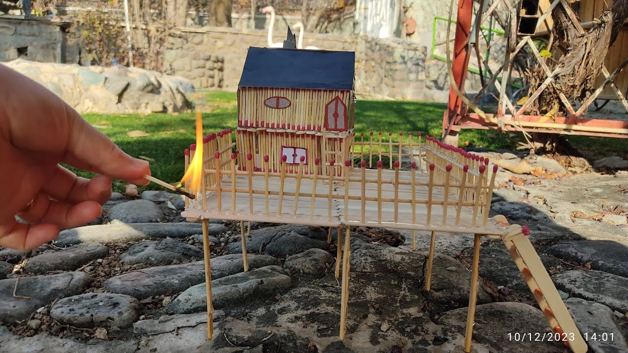 Tiny Matchstick House DIY: Crafting a Miniature Dream Home!" #house # ...
