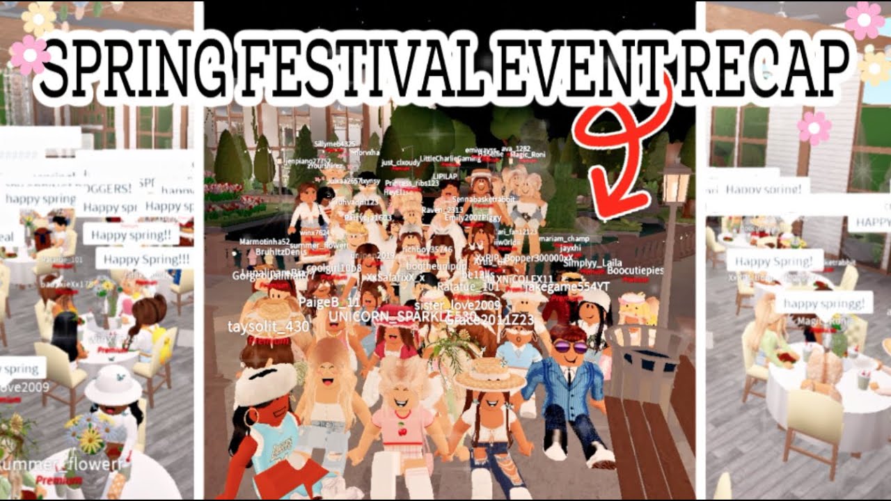 SPRING FESTIVAL EVENT RECAP | BLOXBURG ROBLOX - YouTube