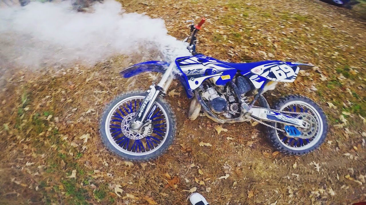 My Dirt bike Caught Fire !! - YouTube