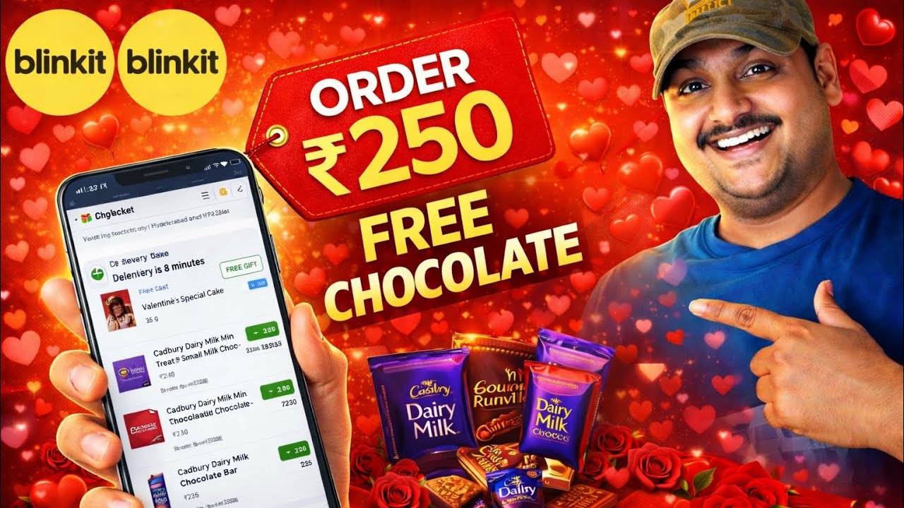 🍫🥰Blinkit Free Chocolate Offer | Blinkit Coupon Code | Blinkit Coupon ...