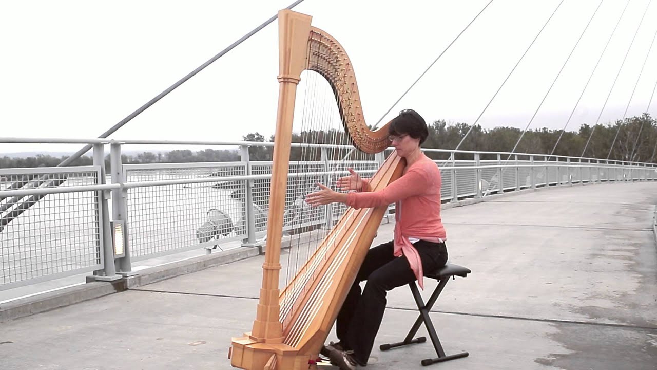 Human Harp - Kate Wychulis in Omaha - YouTube